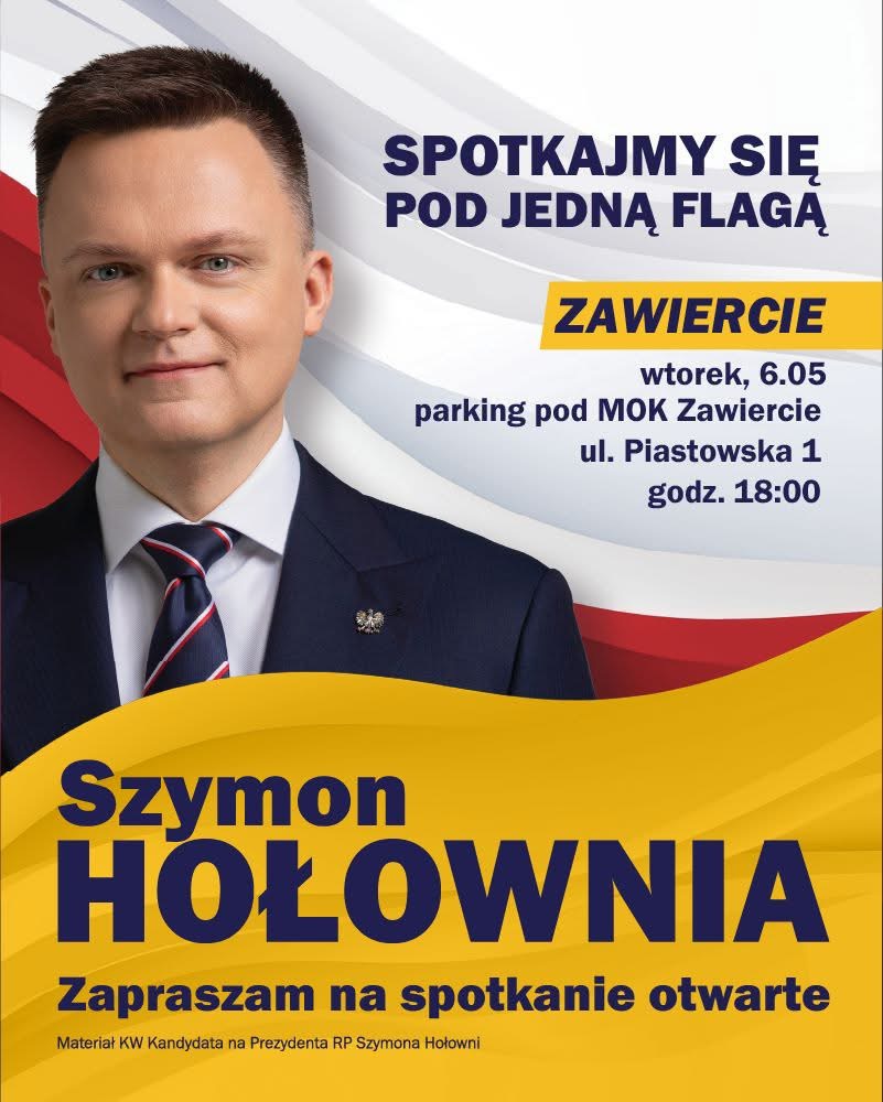 SZYMON HOŁOWNIA ODWIEDZI ZAWIERCIE